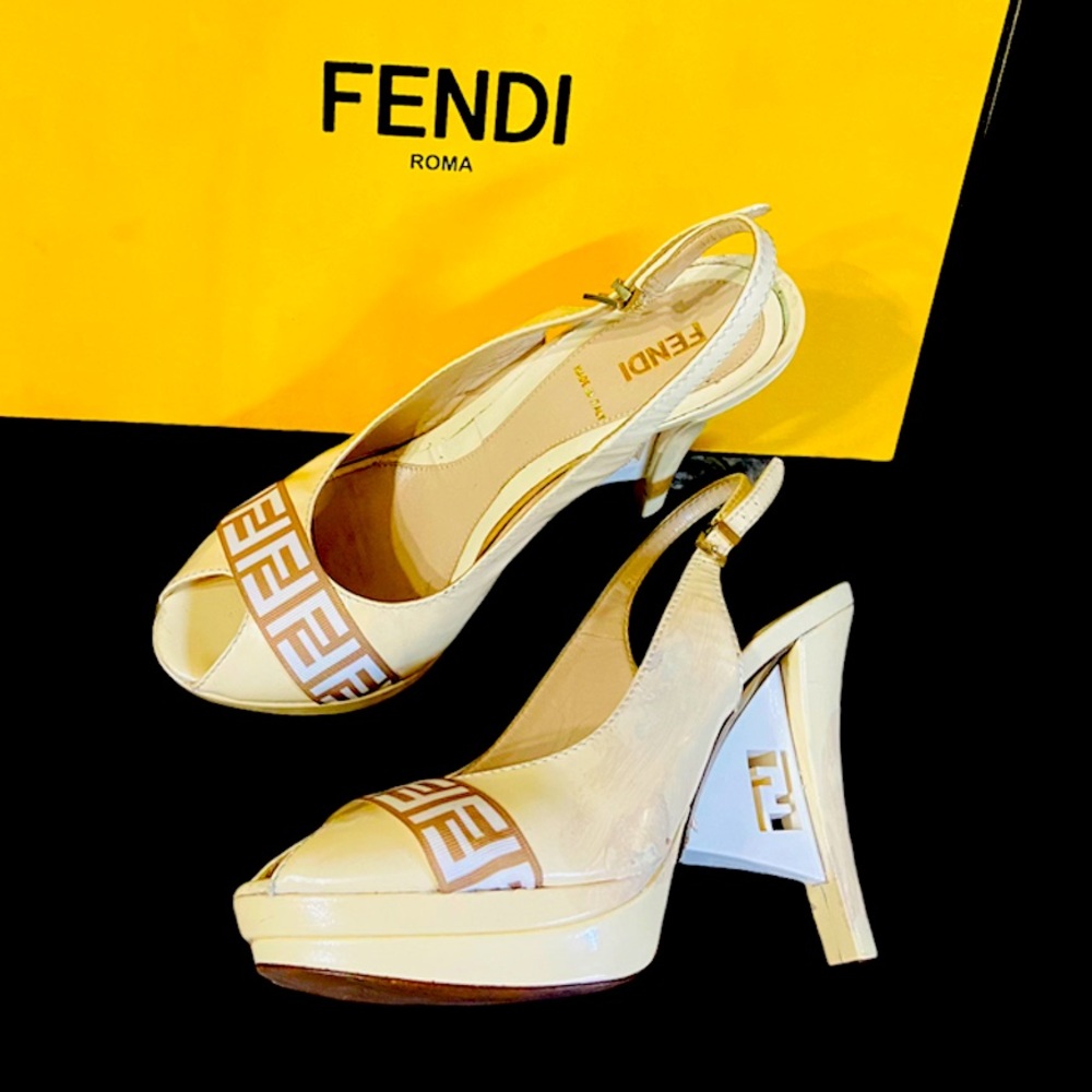 Fendi Shoes Wedge Heels Pumps Designer Luxury - Gem